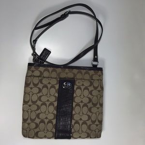 Coach | Bags | Coach Signature Crossbody F34938 File Bag Brown | Poshmark